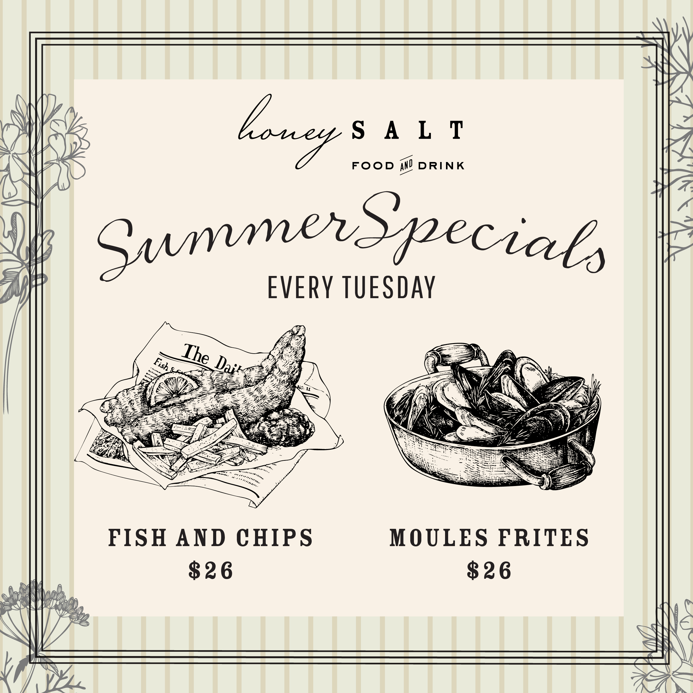 Summer Specials - Honey Salt Restaurant Las Vegas